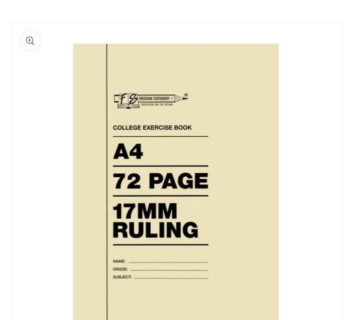 72p A4 17mm Ruling SoftCover Book - The Stationery People
