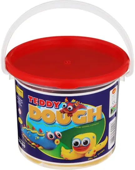 Teddy Bucket of Play Dough (500ml) - The Stationery People